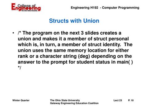 Ppt Structs And Enumeration Powerpoint Presentation Free Download Id306597