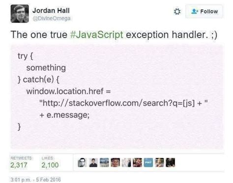 Best Way To Handle Any Exception Rprogrammerhumor