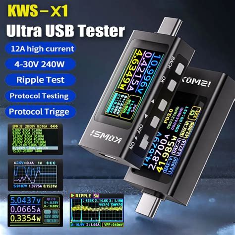Kws X1 Fast Charging Tester Battery Health Test Type C Pd30qc40pps