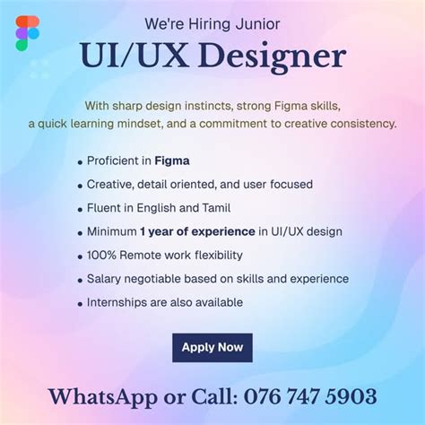 Junior UI/UX Designer at - ITPro.lk