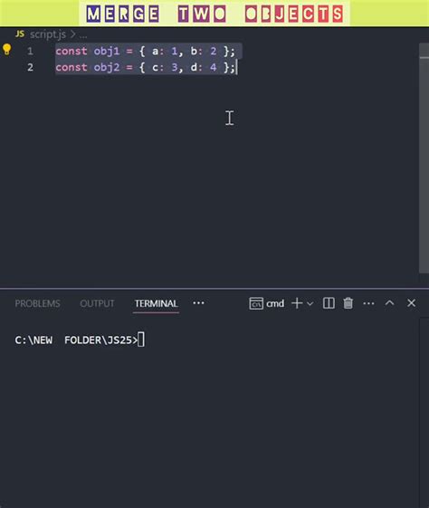 How To Merge Two Objects In Javascript Coding Htmlcss Webdevelopment