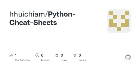 GitHub Hhuichiam Python Cheat Sheets