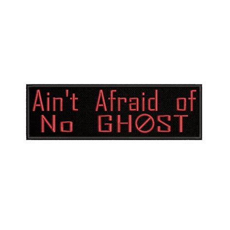 ghostbusters ain t afraid of no ghost logo embroidered patch iron on