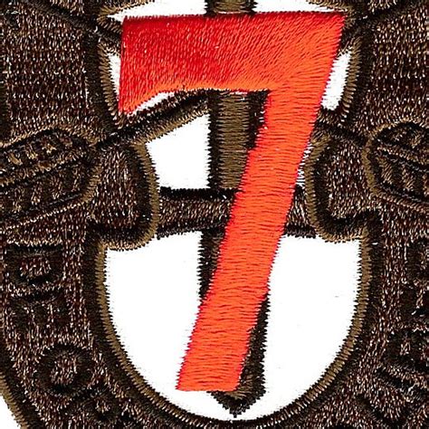 7th Special Forces Group Crest Od Green Red 7 Patch Special Forces