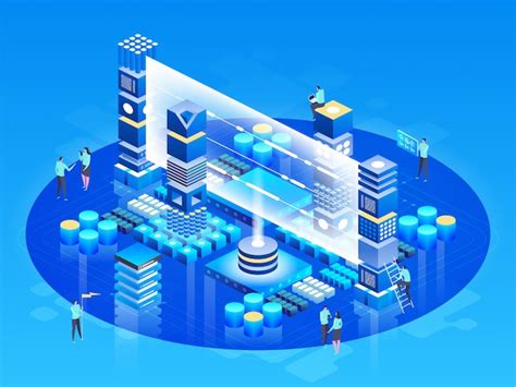 Premium Vector Computation Of Big Data Center Information Processing