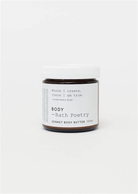 Bath Poetry Sonnet Body Butter Remai Modern