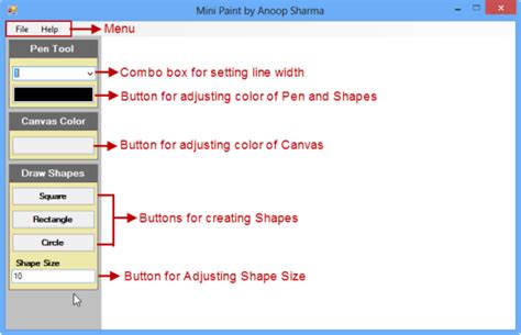 Simple Paint Application In C CodeProject