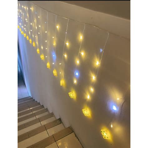 Lampu Raya Lampu Hiasan Lampu Kelip Lampu Lip Lap Icicle Light Curtain Light Lampu Ketupat X