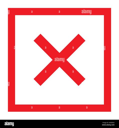 cross mark icon x sign simple error design vector illustration false