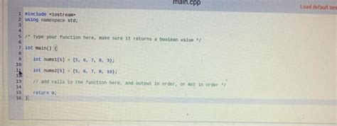 Solved LAB Check If Array Is Sorted Write The Chegg