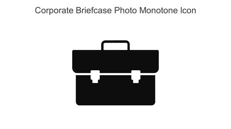 Corporate Briefcase Photo Monotone Icon In Powerpoint Pptx Png And Editable Eps Format PPT Sample