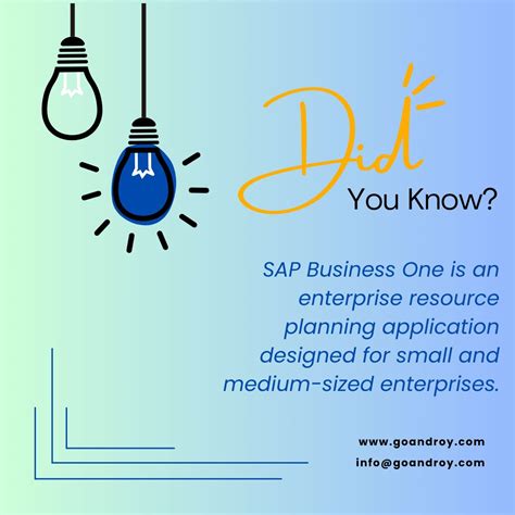 Goandroy Technologies On Linkedin Sapbusinessone Sap Erp Business Saperp Smallbusiness