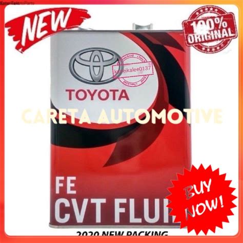 (NEW PACKING) Toyota CVT 08886-02505 fluid FE ATF gear oil 4L | Shopee ...