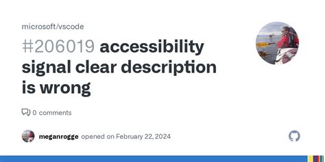 Accessibility Signal Clear Description Is Wrong Issue Microsoft Vscode GitHub