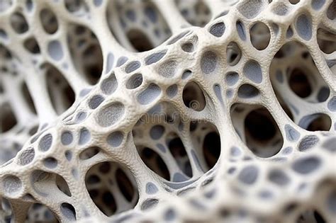 Scanning Electron Microscope Bone Tissue Generative Ai Stock