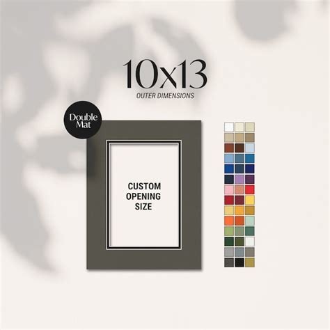 10x13 Opening Frame Mat Etsy