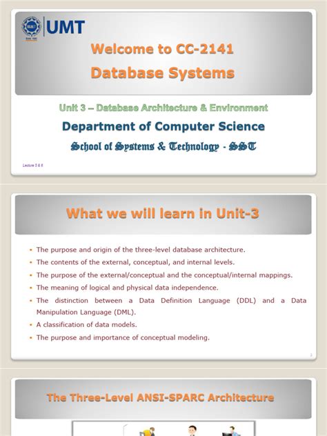 Lecture5 6 Database Architecture Environment Pdf Data Model Conceptual Model
