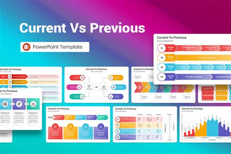 Current Vs Previous Powerpoint Template Presentation Template 131511