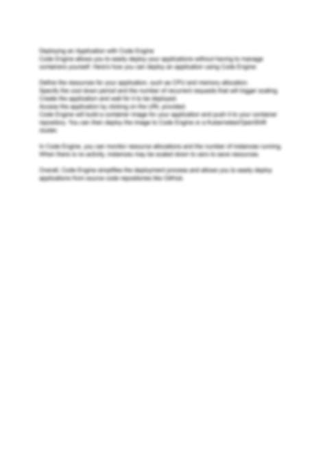 SOLUTION Ibm Cloud Foundation Skills Series Code Engine Deploy From Source Studypool