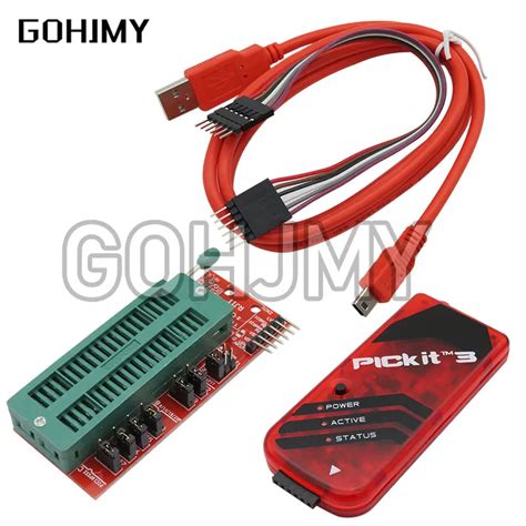 Free Shipping Pickit3 5 Programmer Pic Icd2 Pickit 2 Pickit 3 Programming Adapter Universal