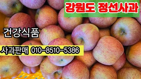 2025년 설 선물용 및 건강식품 사과판매 Youtube