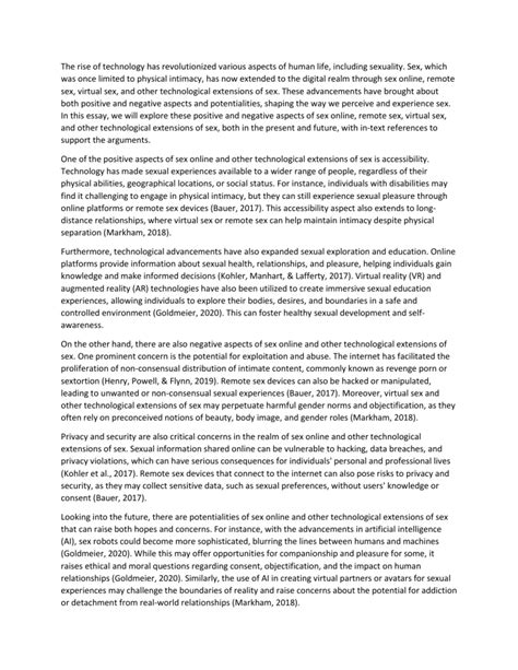 Sex Online Positive Negative Aspects Of Tech Sexuality