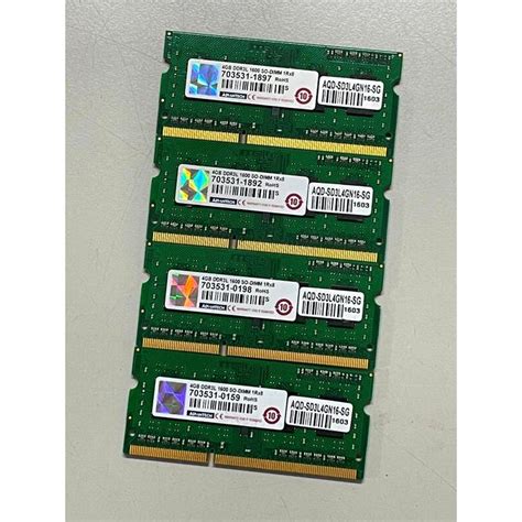 創見 ddr3l 1600 4gb pc3l 12800 4g 1 35v 低電壓 筆記型 nb 筆電 記憶體 蝦皮購物