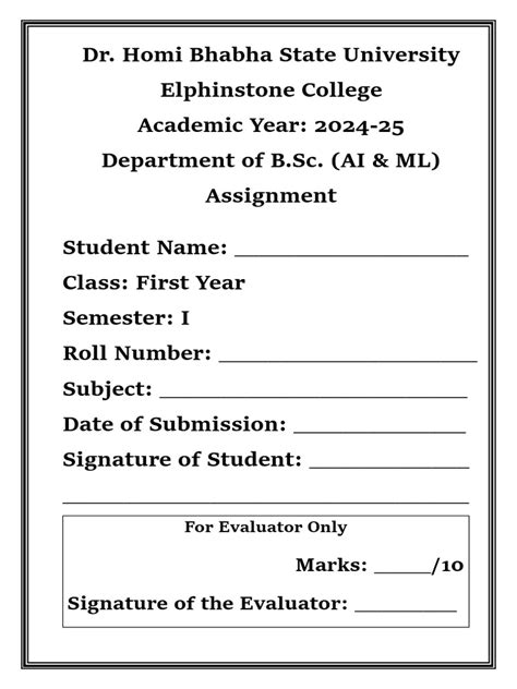 Assignment Aiandml Pdf