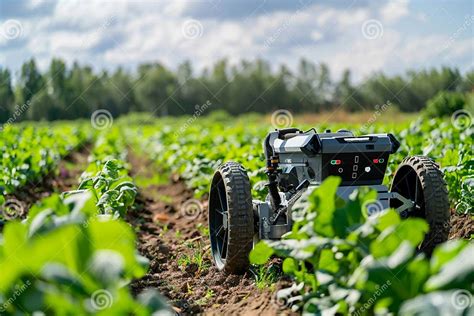 An Advanced Autonomous Robot Drone Equipped With Sensors And Ai Technology Is Operating In An