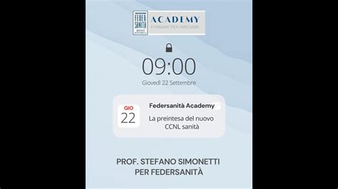 Federsanitàacademy ️ Un Invito Da 𝐒𝐭𝐞𝐟𝐚𝐧𝐨 𝐒𝐢𝐦𝐨𝐧𝐞𝐭𝐭𝐢 Youtube