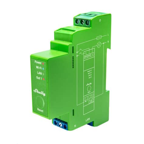 Shelly 1PM Pro Dimmer Pro Módulo WiFi BT LAN Hortavolt
