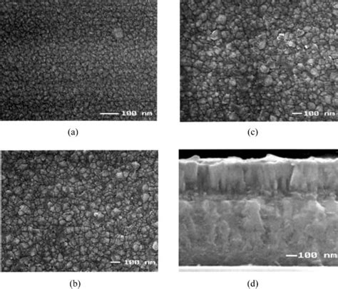 Sem Micrographs Of A Ito Film B Fto Film C Ftoito Film And D