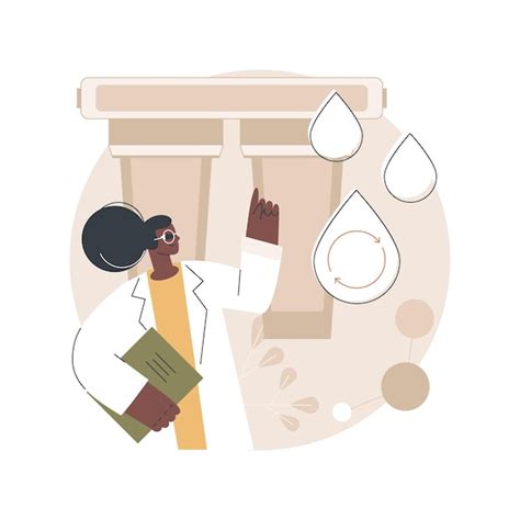 Premium Vector Water Filtering System Concept Illustration