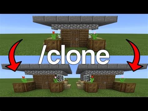 How To USE The CLONE COMMAND In Minecraft Bedrock MCPE YouTube Minecraft Commands