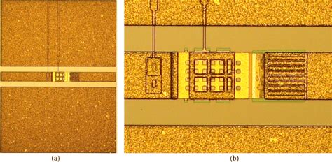 11 A Microphotograph Of An Rf Mems Cantilevered Series Ohmic Switch
