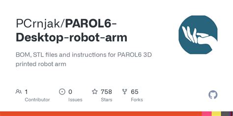 Pull Requests · Pcrnjak Parol6 Desktop Robot Arm · Github