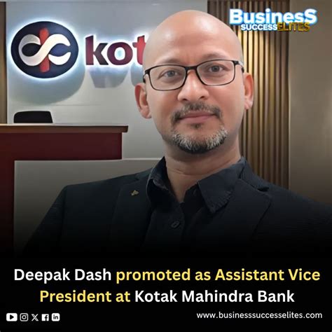 deepak dash appointed assistant vice president global capability centre at kotak mahindra bank