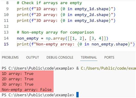 Check If NumPy Array Is Empty In Python