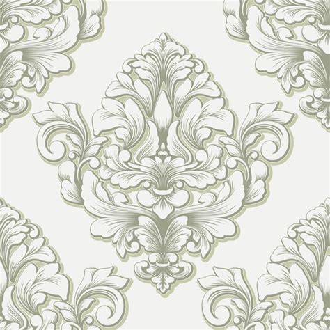 Free Vector Damask Seamless Pattern Element