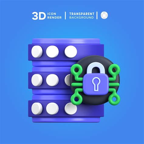 Premium Psd Psd Secure Data Storage 3d Illustration