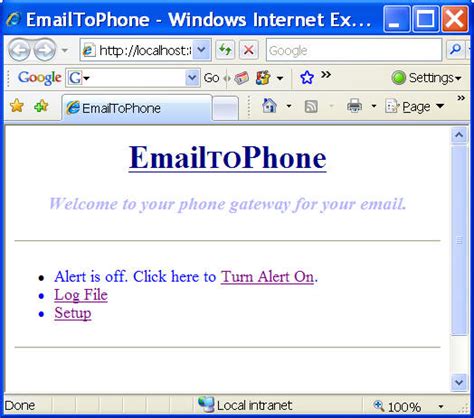 Email To Phone Sample Advanced Gateway Interface Documentation