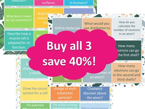 Paper 1 Retrieval Practice Slides Aqa Gcse Science Teaching Resources