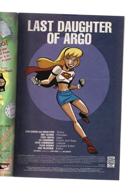 Superman Adventures 21 1st Dcau Supergirl Appearance Bruce Timm