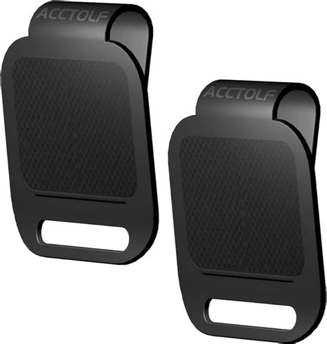 Acctolf 골프 거리 측정기 마그네틱 벨트 클립 골프 백 마그네틱 클립 골프 백용 금속 랜딩 패드 2 티몬