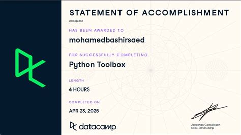 datascience python datacamp learningjourney programming mohamed