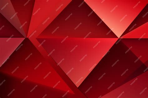 Premium Photo Abstract Red Triangle Background