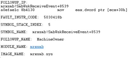 SMBv Null Pointer Dereference Vulnerability CVE