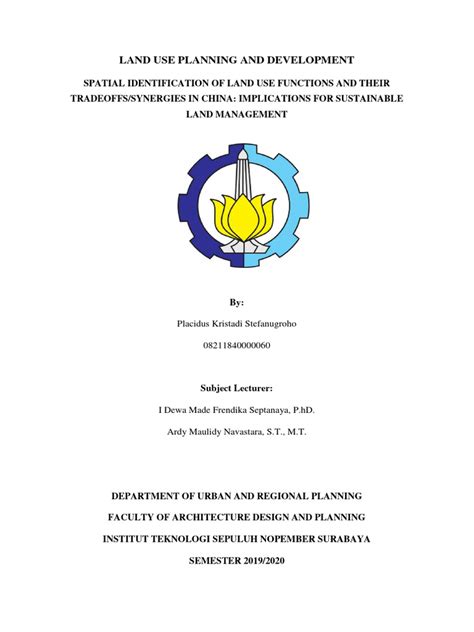 Critical Review Of Spatial Identification Of Land Use Functions And