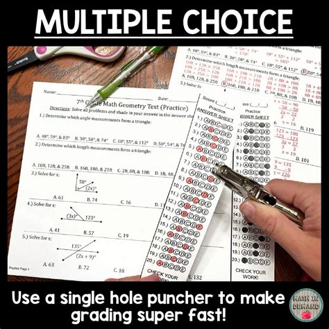 Multiple Choice Math Test