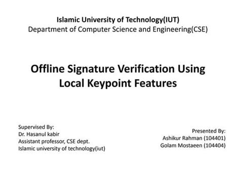 Offline Signature Verification and Recognition using Neural Network | PDF